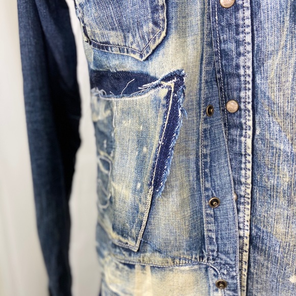 PRPS | Jackets & Coats | Prps Distressed Denim Jacket Small | Poshmark